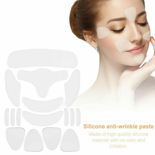 16PCS REUSABLE FACIAL Lifting Pad Silicone Face Eye Forehead Anti ...