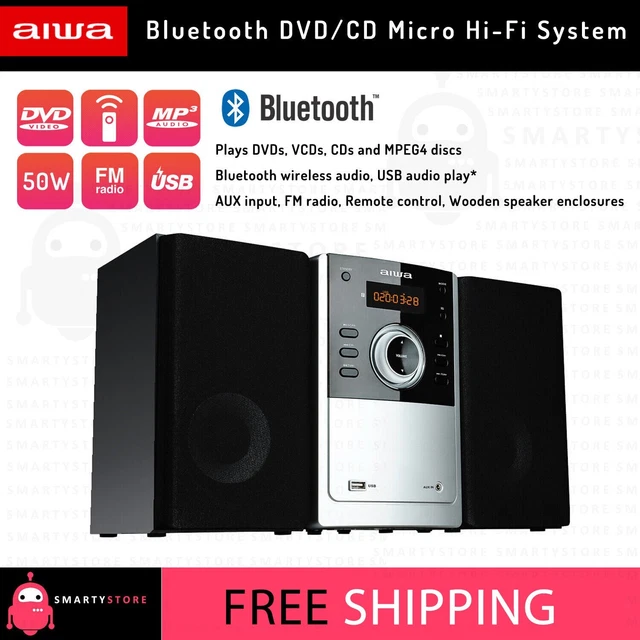 BLUETOOTH MINI MICRO Hi-Fi System DVD CD FM Radio USB MP3 WMA Player ...