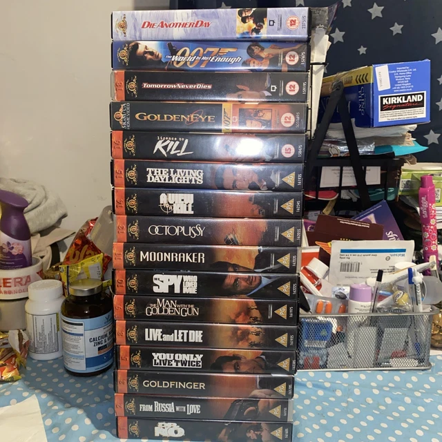 VINTAGE 007 THE james bond collection VHS Volume 1-3 -5-8-11-18 Set new ...