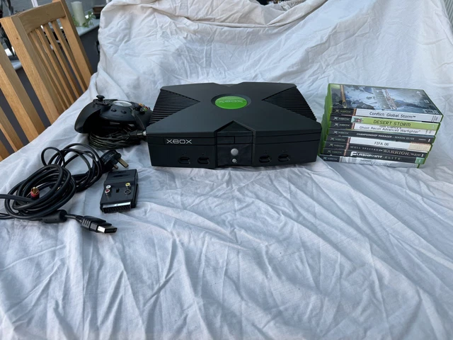 MICROSOFT XBOX ORIGINAL Console Bundle with Controller & Games £25.00 ...
