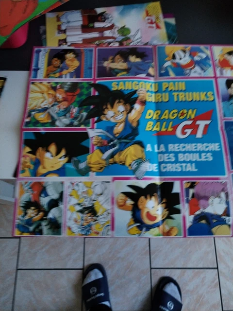 GRAND POSTER DRAGON Ball GT Card Pan Trunks Giru Goku mangas vintage ...