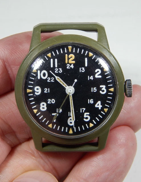 RARE VIETNAM WESTCLOX'S (vertion #1) Military Watch (Jun 1968) RUNS ...