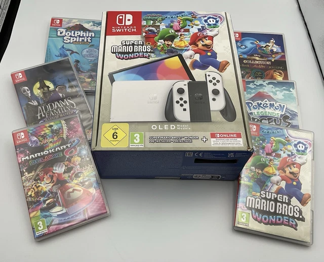 NINTENDO SWITCH OLED Super Mario Bros Wonder Console Bundle £312.72 ...