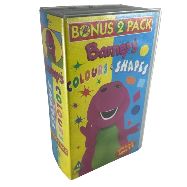 BARNEY’S COLOURS SHAPES Bonus 2 Pack VHS 1996 EUR 17,68 - PicClick IT