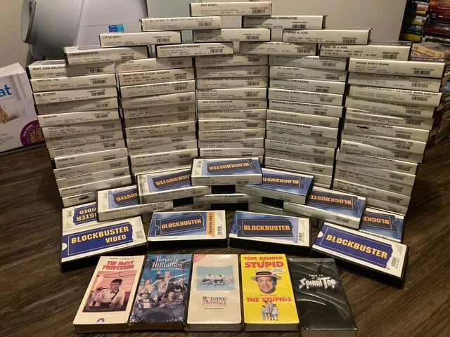 LARGE BLOCKBUSTER VHS CASE COLLECTION - Comedy, Drama, Action, Cult ...