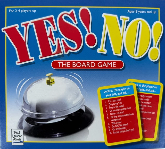 YES/NO ! THE BOARD GAME by Paul Lamond Games 2015 - (8yrs+) ~ VGC £7.75 ...