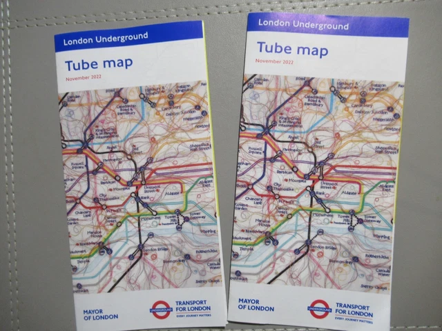 NEW ~ NOVEMBER 2022 ~ Two Tube Maps £0.99 - PicClick UK