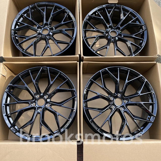 21& NEW STYLE Black Staggered Forged Wheels Rims Fits Aston Martin ...