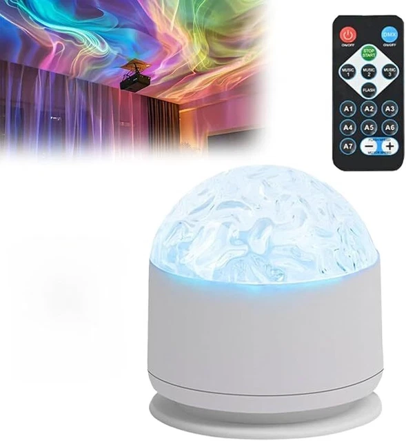 AURORA/WATER RIPPLE PROJECTOR Light,16 Color Light Projector with ...