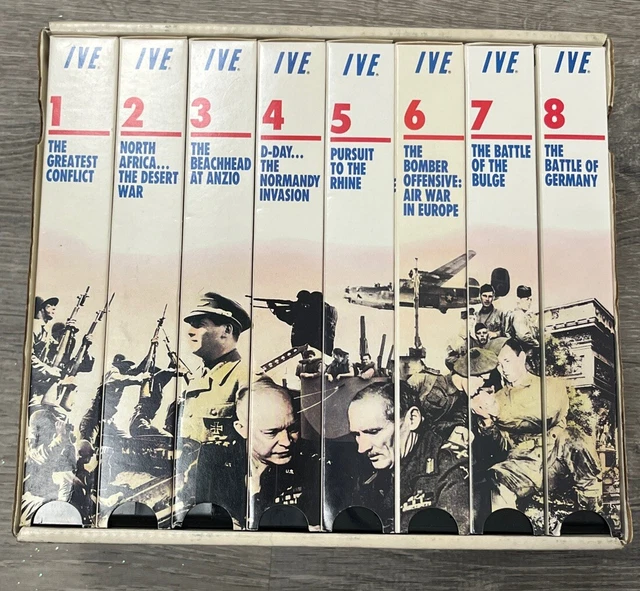WAR CHRONICLES WWII Europe Box Set 8 #1-8 Military History VHS Movies ...