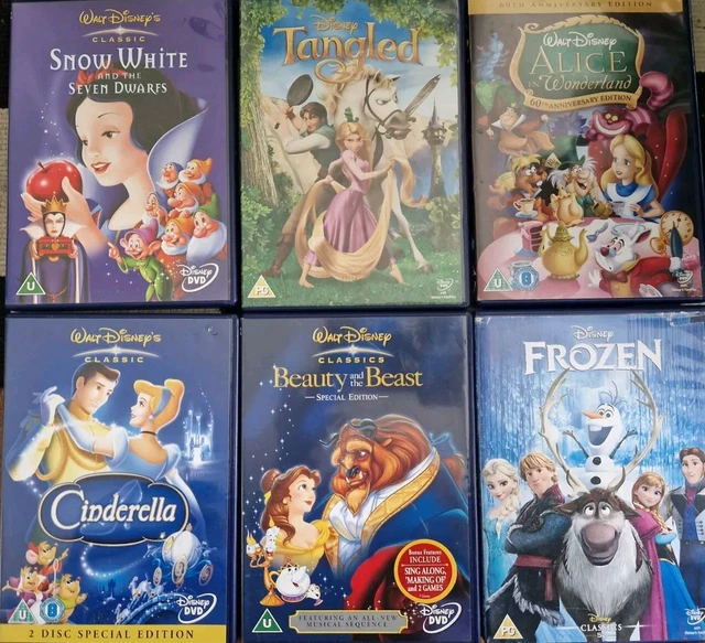 WALT DISNEY CLASSICS Princess CINDERELLA TANGLED Special edition Bundle ...
