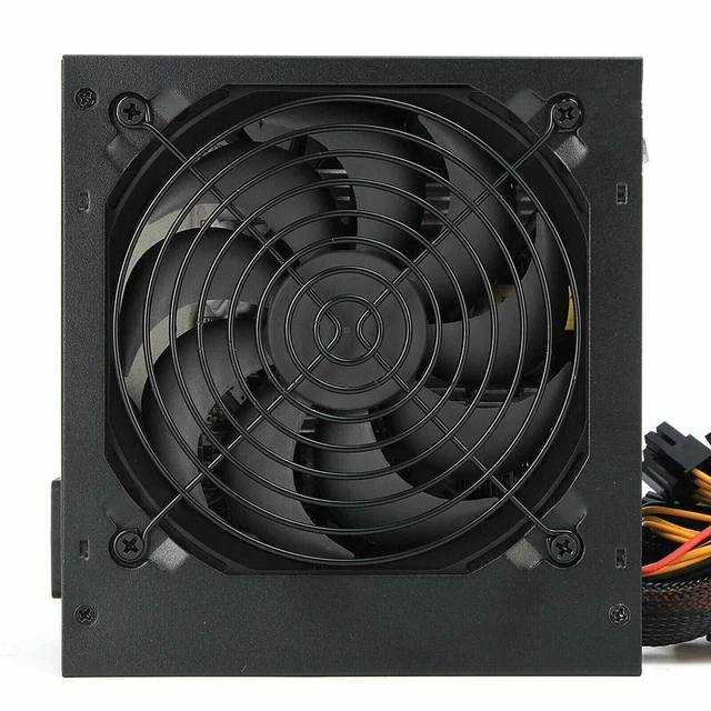 BLACK 500W HIGH-PERFORMANCE PC Power Supply Unit PSU 500 Watt SATA 12CM ...