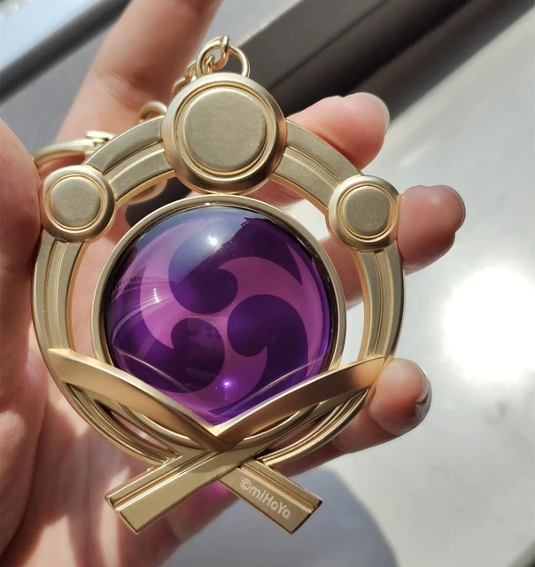 MIHOYO OFFICIAL GENSHIN Impact Vision Pendant Keychain Inazuma Electro ...