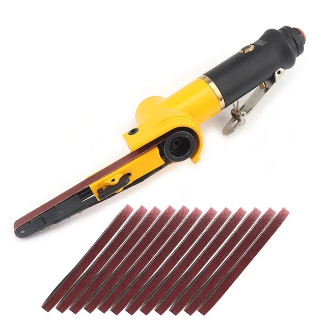 MINI AIR OPERATED Power Pneumatic Belt Sander Sanding Grinder File ...
