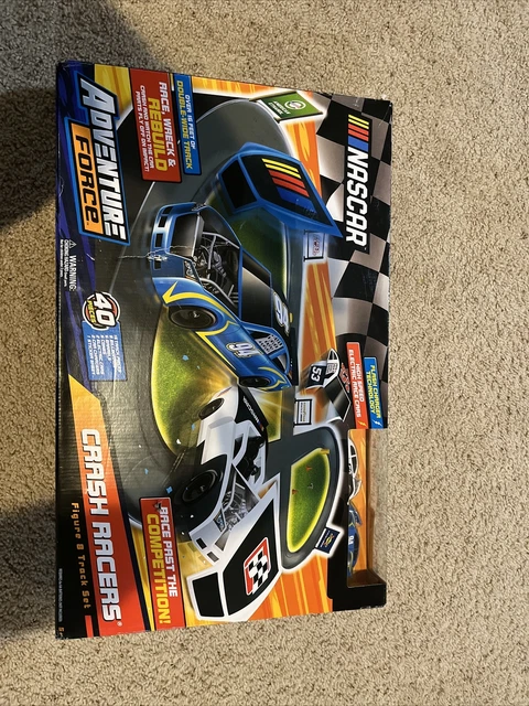 ADVENTURE FORCE NASCAR Crash Racers Figure 8, Motorized Vehicle Race ...