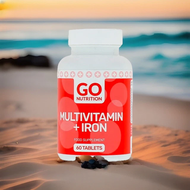 3 X 60 (180Tb 6 Months Supply) Go Nutrition MULTI VITAMIN & IRON Food ...