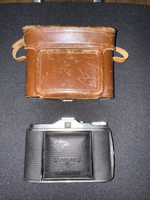 ALTE KAMERA - Agfa Isolette V mit Tasche- Agnar 1:4,5/85 Pronto Vintage ...