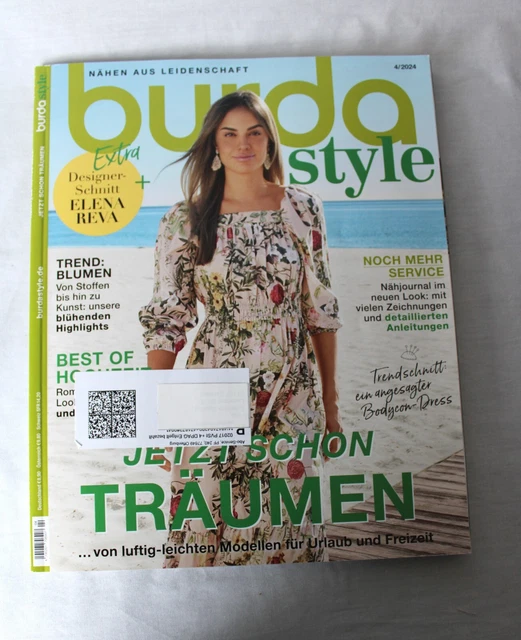BURDA STYLE Modemagazin 4/2024 Schnittmustern Schnittbogen Neu EUR 8,20 ...