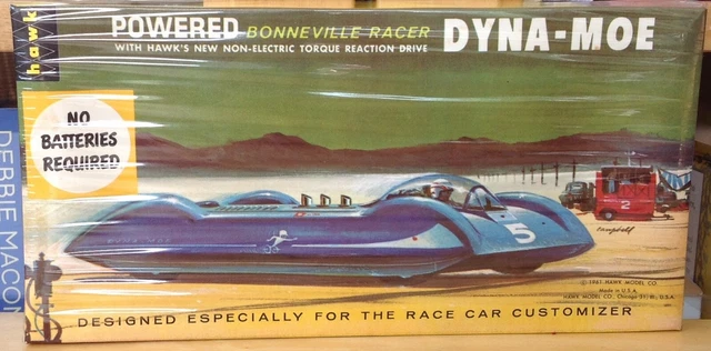 HAWK 1:32 POWERED Bonneville Racer Dyna-Moe Model Car Kit No. 601-60 ...