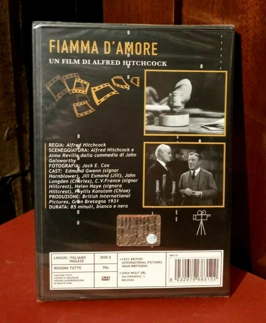 DVD - FIAMMA d'amore di A. Hitchcock con Edmund Gwenn Jill Esmond SIGILLATO R2 EUR 10,00 ...