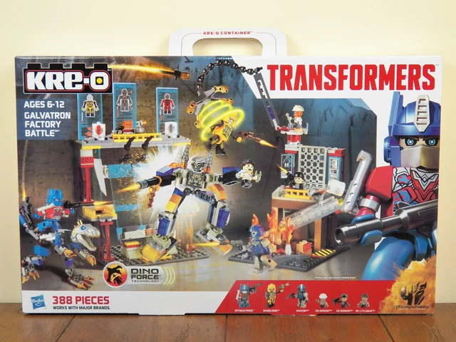 KRE-O TRANSFORMERS GALVATRON Factory Battle Optimus Bumblebee Kreo ...