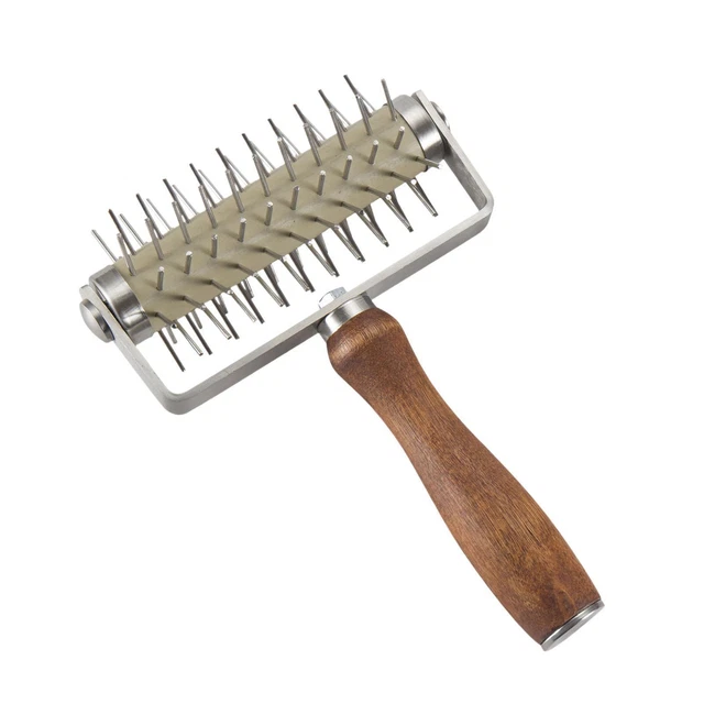 PIZZA DOUGH DOCKER Roller Pizza Docking Tool with Spikes Rolling Pin ...