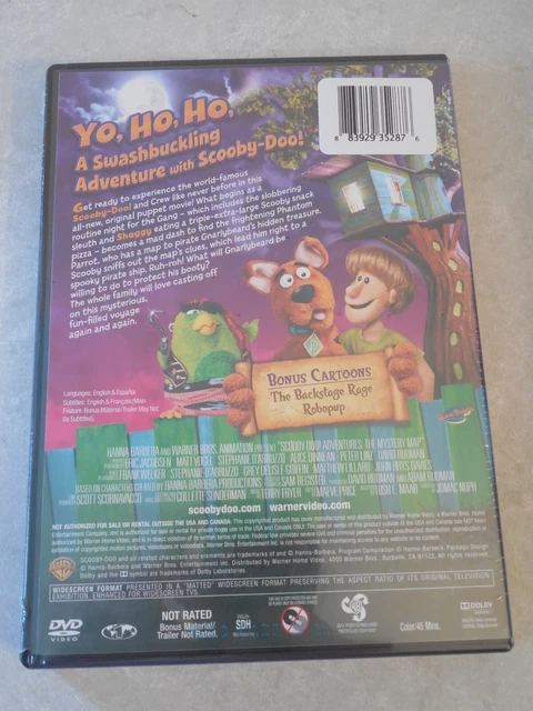 SCOOBY-DOO! ADVENTURES THE Mystery Map, Original Puppet Movie, Dvd ...