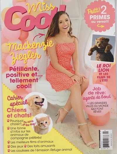 MACKENZIE ZIEGLER MISS COOL Magazine DISNEY Lion King 2019 $12.99 ...
