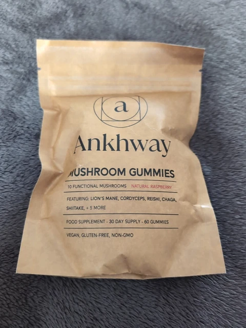 ANKHWAY MUSHROOM GUMMIES, Vegan, 60 £30.52 - PicClick UK
