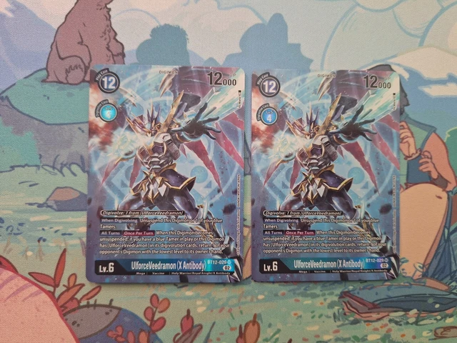ULFORCEVEEDRAMON (X ANTIBODY) BT12-029 x2 Alt Art Near Mint Digimon ...