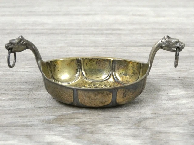 NORWEGIAN 830 SILVER Viking Boat Salt Boat Dish 3" Stamped (Mtr) £39.00 ...