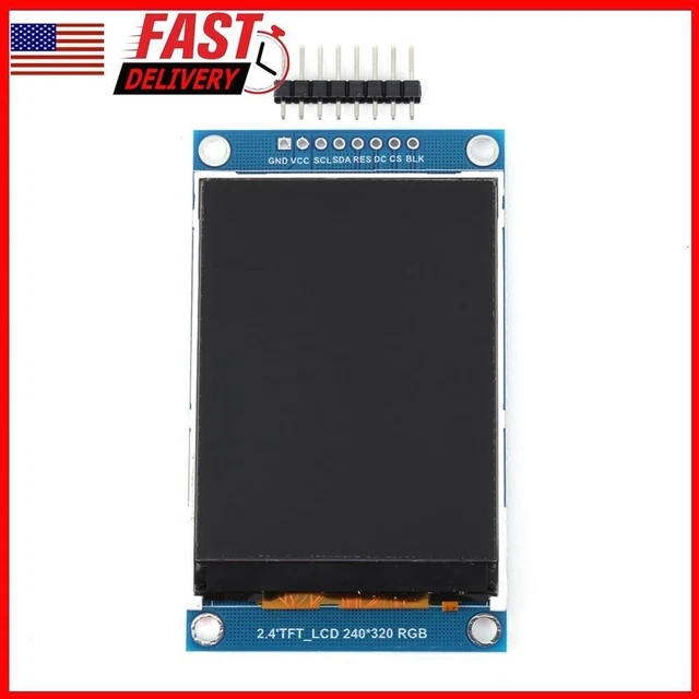 2.4 INCH TFT Colorful Display Module SPI Interface ILI9341 3.3V 8Pin ...