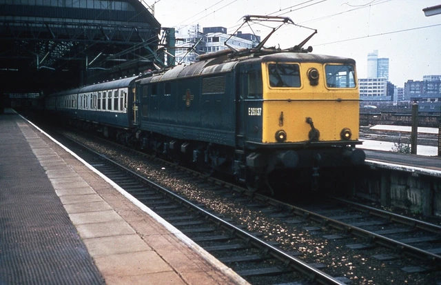 COLOUR RAIL SLIDE, DE436, Class 76, E26037 BR green livery, Manchester ...