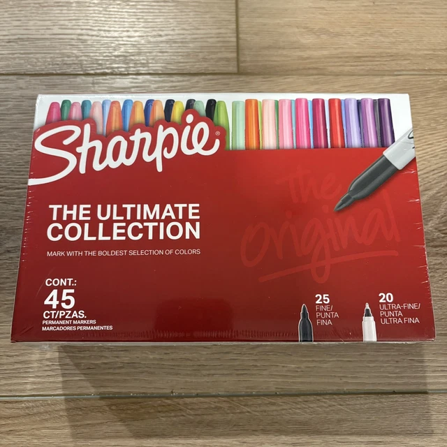 SHARPIE - THE ULTIMATE COLLECTION - 45 Permanent Markers (25 Fine/20 ...