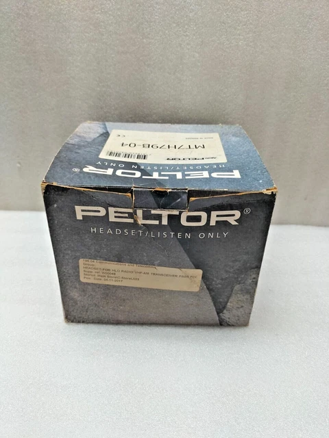 PELTOR MT7H79B-04 HEADSET For Hlo Radio Vhf-Am Transreceiver Fsg5 $509. ...