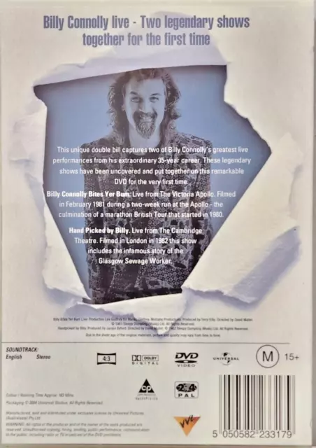 Billy Bites Yer Bum Live Hand Picked By Billy Billy Connolly Dvd Eur 681 Picclick It