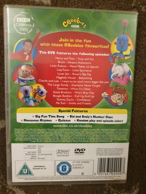 CBEEBIES BIG FUN Time Dvd Kids Brum / Little Robots / Lunar Jim / Tommy ...