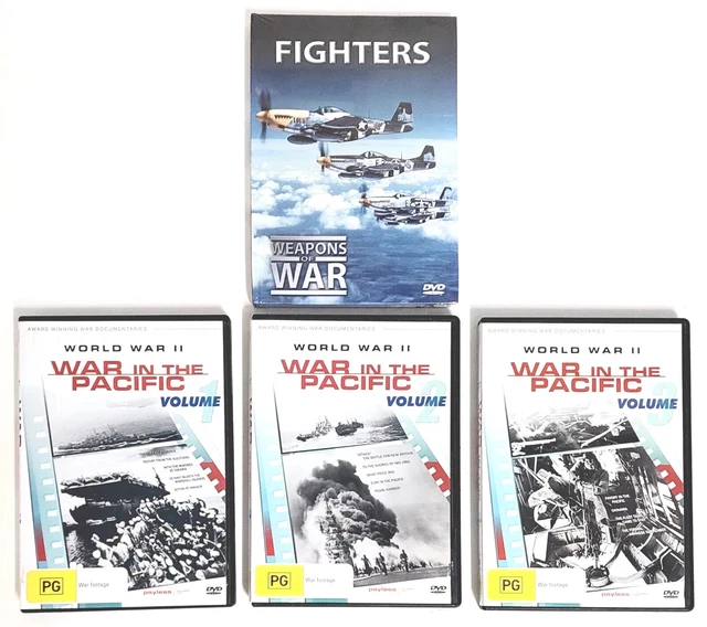WORLD WAR 2 War In The Pacific (DVD) Vol 1 2 3 | BONUS WEAPONS OF WAR DVD $7.99 - PicClick AU