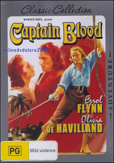 CAPTAIN BLOOD ERROL FLYNN Olivia DE HAVILLAND Lionel ATWILL Classic DVD Region 4 $23.00 ...