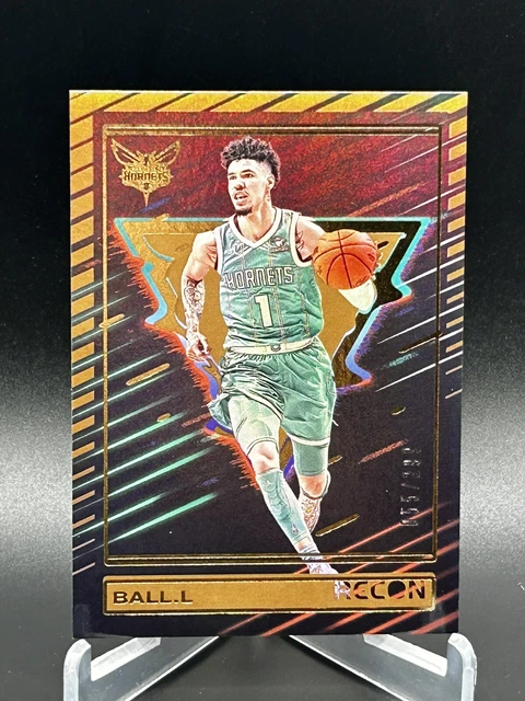 2023-24 PANINI RECON Lamelo Ball Bronze #55/299 SP Holo HORNETS #185 SD ...