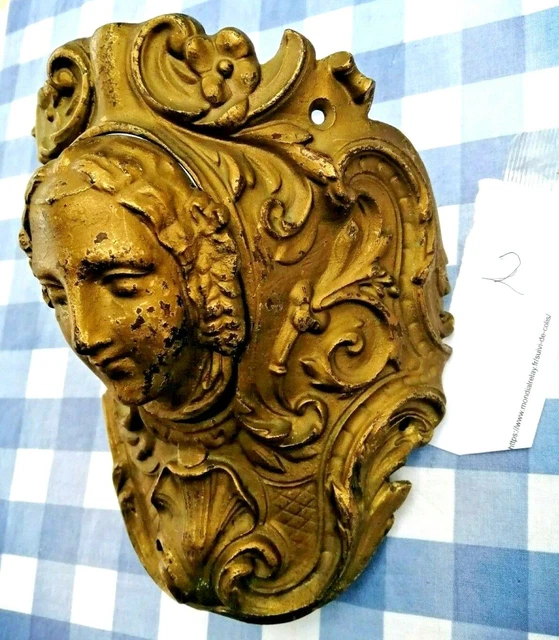 ANCIEN RECEVEUR PASSE boule de billard d'angle bronze tête femme n°2 ... ANCIEN RECEVEUR PASSE boule de billard d'angle bronze tête femme n°2 ...