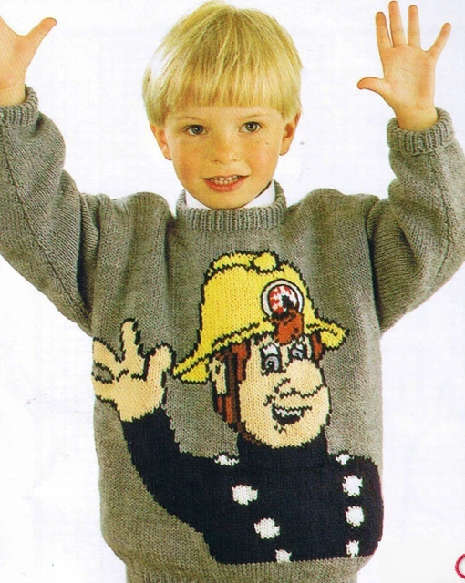 Fireman Sam Knitting Pattern FOR SALE! - PicClick UK