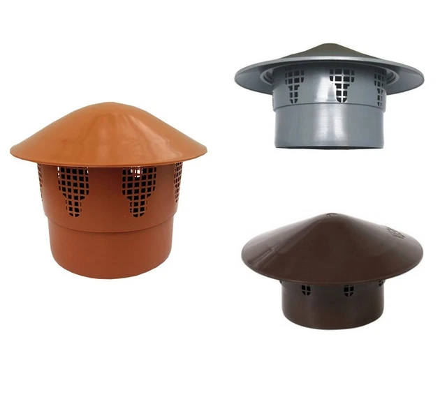 WASTE PIPE TERMINAL Valve Soil Pipe System Vent End Cap Push Fit Socket ...