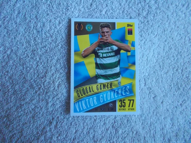 &CARTA COLLEZIONABILE SCP Match Attax Extra 2024 calcio "VIKTOR GYOKERES" #211 GG EUR 1,42 ...