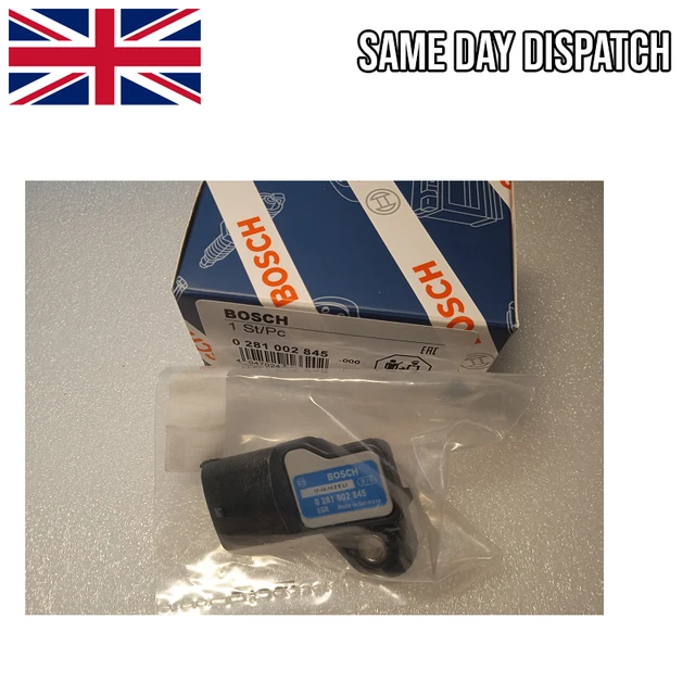 BOSCH 0281002845 GENUINE MAP Sensor Intake Inlet Manifold Air Pressure ...