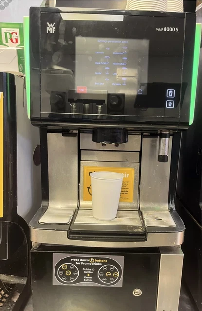 WMF 8000S COMMERCIAL Coffee Machine, bean to cup with milk chiller £817 ...