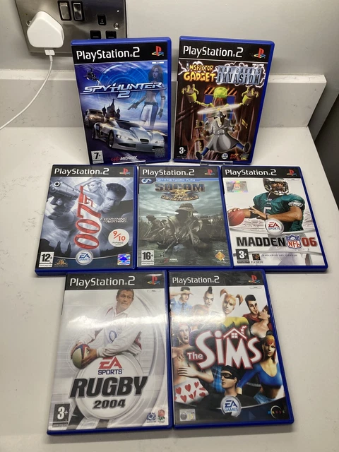 X7 SONY PLAYSTATION 2 PS2 Games Bundle Spy Hunter 2 Socorro 007 Madden ...