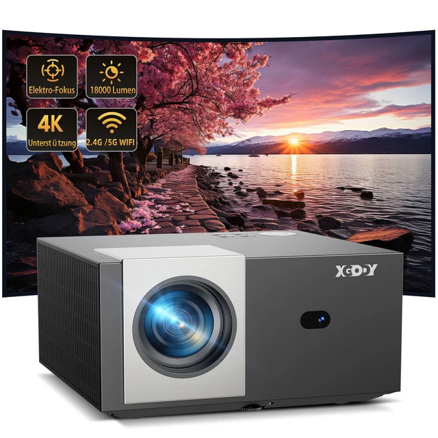 PROIETTORE DOMESTICO 4K 1080P 18000 lumen proiettore portatile Android ...