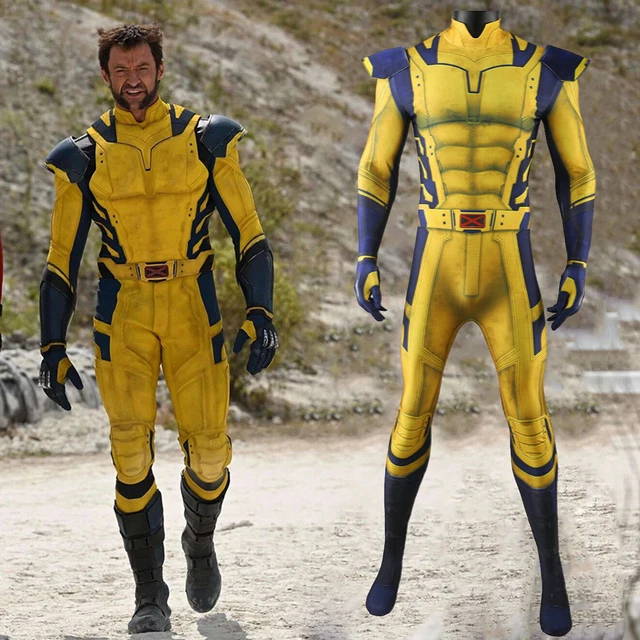 THE WOLVERINE SUIT Deadpool 3 Jumpsuit Cosplay Costume Men Bodysuit ...