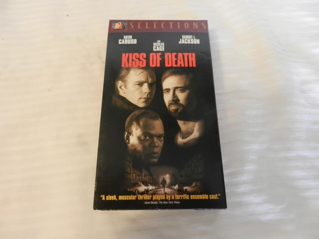 KISS OF DEATH (VHS, 1995) Nicolas Cage, Samuel L. Jackson, David Caruso ...